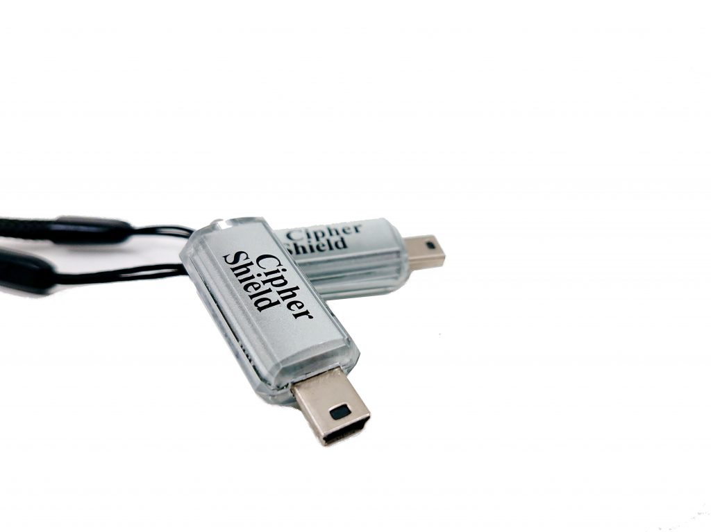 2FA Dual Keys SSD CipherShield USB-C 3.2 Gen 2/eSATA USB-Powered 512 ...