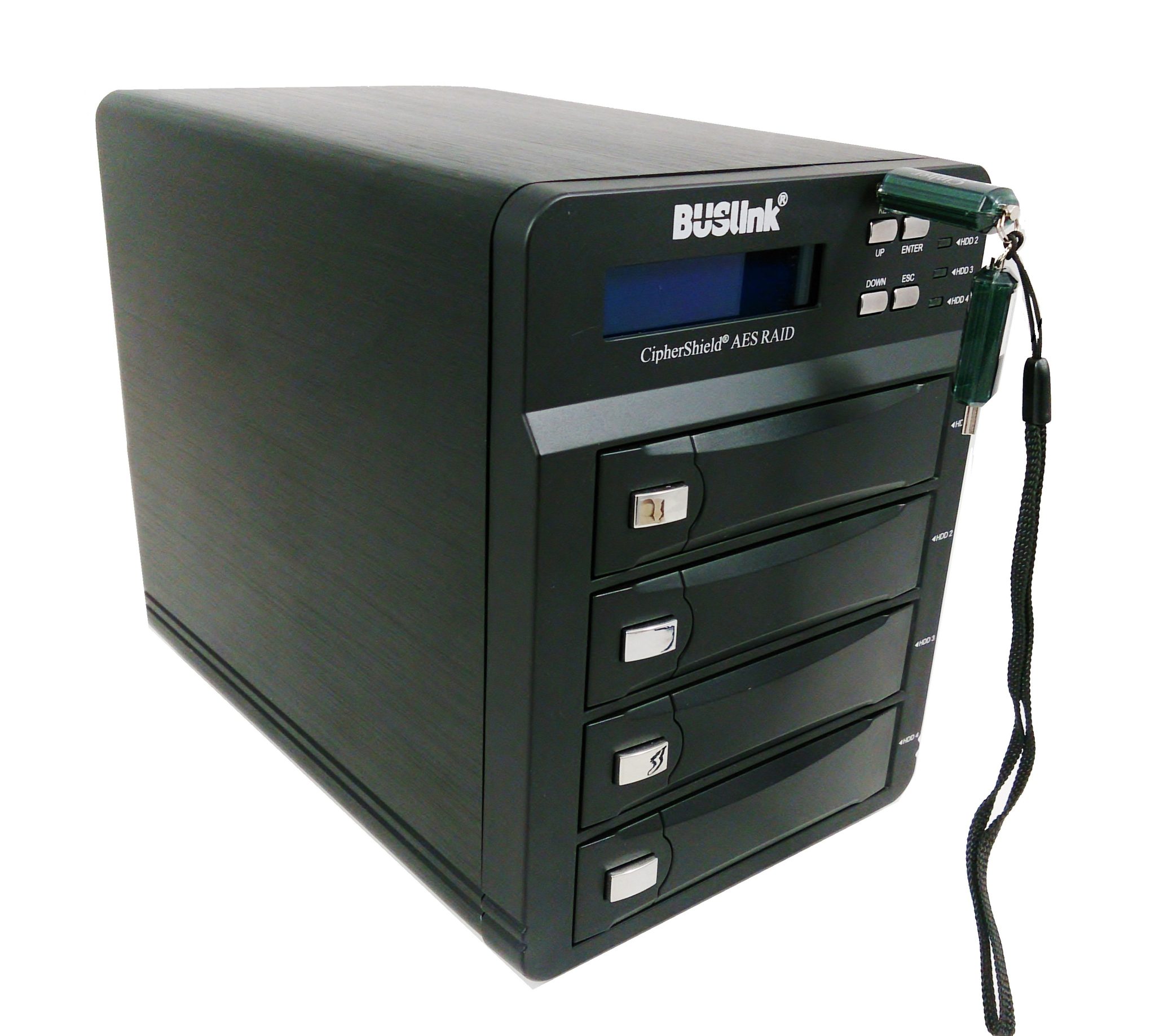 Mode 0/Mode 1 4-Bays RAID HDD USB 3.2 Gen 1 (3.0)/eSATA CipherShield ...